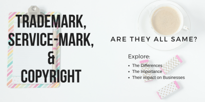 Trademark, Service-mark & Copyright: Impact, Difference & Importance